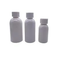 China HDPE 100ml 200ml 250ml Empty Medicine Bottle with Child Safety Cap Screen Printing for sale