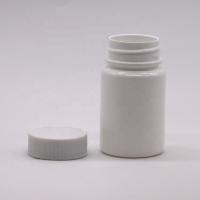 China 45ML Capacity HDPE Plastic Bottle with Screw Cap and Custom Label Printing Service for sale