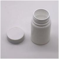 China 45ML Capacity HDPE Plastic Bottle with Screw Cap and Custom Label Printing Service for sale