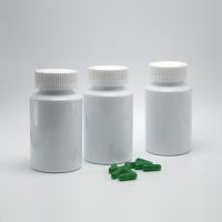 China 150ml PET White Plastic Medicine Bottle with Child Resistant Cap for Pill Supplement for sale