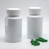 China 150ml PET White Plastic Medicine Bottle with Child Resistant Cap for Pill Supplement for sale