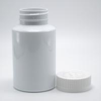 China 150ml PET White Plastic Medicine Bottle with Child Resistant Cap for Pill Supplement for sale
