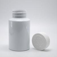 China 150ml PET White Plastic Medicine Bottle with Child Resistant Cap for Pill Supplement for sale