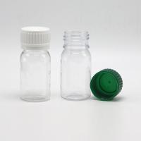 China 30ml PET White Oral Liquid Medicine Bottle with Safety Cap Screen Printing for sale