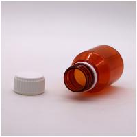 China 50ml PET Empty Portable Plastic Pill Bottles with White Screw Cap Travel Pill Packaging Jar for sale
