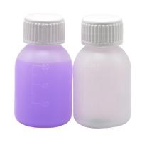 China PE Syrup Bottle 60mL 2oz White Blue Opaque Custom Color Options Medicine Packaging for sale