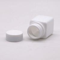 China Industrial Pharmaceutical HDPE 30cc Square Plastic Pill Capsule Bottle with Screw Cap for sale