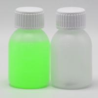 China PE Syrup Bottle 60mL 2oz White Blue Opaque Custom Color Options Medicine Packaging for sale