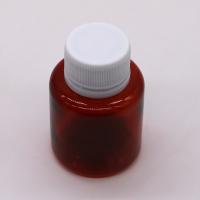 China 70ml PET Amber Maple Cough Syrup Oral Liquid Bottle with Safety Cap Heat Seal for sale