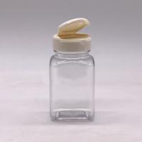 China Medicine Bottle 100ml PET Square Plastic Bottle with Custom Colour and Various Lids for sale