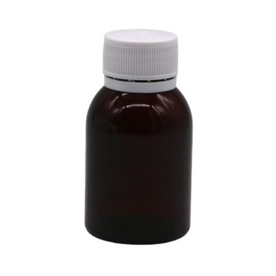 China 80ml PET Maple Cough Syrup Oral Liquid Bottle with Screen Printing Safety Cap for sale