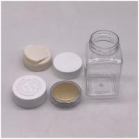 China Medicine Bottle 100ml PET Square Plastic Bottle with Custom Colour and Various Lids for sale