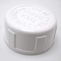 China 30ml HDPE White Plastic Pill Bottle with Child Safety Cap Portable Medicine Container for sale