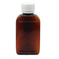 China 100cc PET Amber Cough Syrup Bottle with CRC Cap and Heat Seal Free Samples for sale