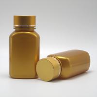 China Customizable Color 150ml PET Square Flat Plastic Medicine Bottles with Different Lids for sale