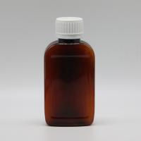 China 100cc PET Amber Cough Syrup Bottle with CRC Cap and Heat Seal Free Samples for sale