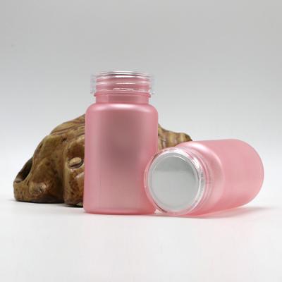 China 100ml PET Amber Plastic Medicine Bottle for Pills Vitamins Capsules Custom Cap Options for sale