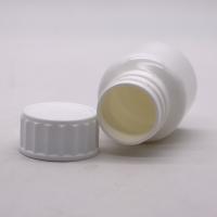 China Customized Logo 30ml PE White Pill Medicine Bottle with Screw Cap High Durability for sale