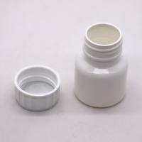 China Customized Logo 30ml PE White Pill Medicine Bottle with Screw Cap High Durability for sale