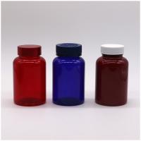 China PET Plastic 175ml Pill Medicine Bottle with CRC Screw Flip Top Caps 38mm Neck for sale