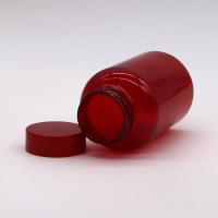 China PET Plastic 175ml Pill Medicine Bottle with CRC Screw Flip Top Caps 38mm Neck for sale
