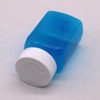 China Solid Bottle Powder Bottle with Screw Cap 120ml PET Square Transparent Plastic Bottle for sale