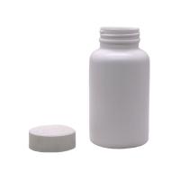 China 300ml PE Flip Top Cap Wide Mouth Plastic Bottle for Capsule Containers 43mm Neck for sale