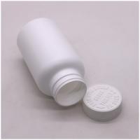 China 300ml PE Flip Top Cap Wide Mouth Plastic Bottle for Capsule Containers 43mm Neck for sale
