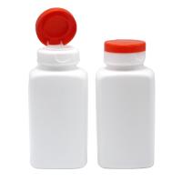 China Screen Printing 190ml HDPE Square Shape Plastic Bottle for Medicine Supplement Holder for sale
