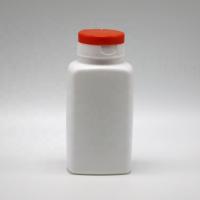 China Screen Printing 190ml HDPE Square Shape Plastic Bottle for Medicine Supplement Holder for sale