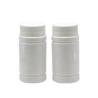 China Customized Logo PE Empty Bamboo Shape Plastic Bottle with Screw Cap for Pill Capsule Tablet Medicine Supplement 5OZ 150ml for sale