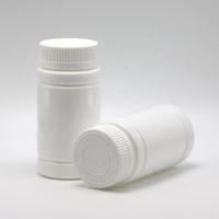 China Customized Logo PE Empty Bamboo Shape Plastic Bottle with Screw Cap for Pill Capsule Tablet Medicine Supplement 5OZ 150ml for sale