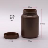 China Medicine Storage Box for Solid Tablet Capsule Supplement Holder in 275mL PE Round Shape for sale