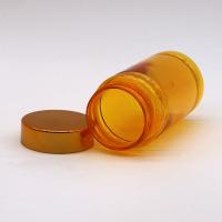 China 150ml PET Plastic Pill Medicine Bottle with CRC Screw Flip Top Cap 43mm Neck for sale