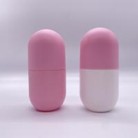 China Medicine Container Customized Color Capsule Shaped Bottle with Screw Cap for sale