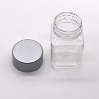 China Clear Square Shape 30mL PET Plastic Bottle for Medicine Supplement Storage Supplement for sale