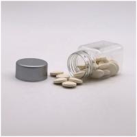 China Clear Square Shape 30mL PET Plastic Bottle for Medicine Supplement Storage Supplement for sale