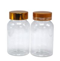 China 120ml Wide Mouth PET Pill Bottle with Flip Top Cap for Custom Supplement Containers for sale