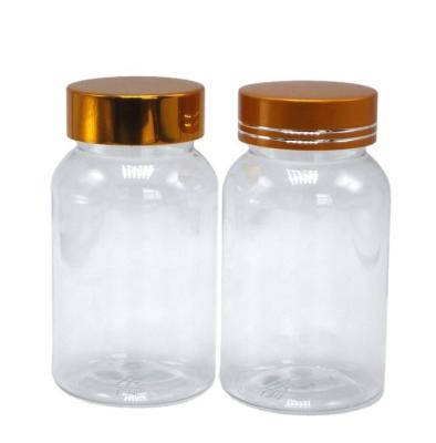 China 120ml Wide Mouth PET Pill Bottle with Flip Top Cap for Custom Supplement Containers for sale