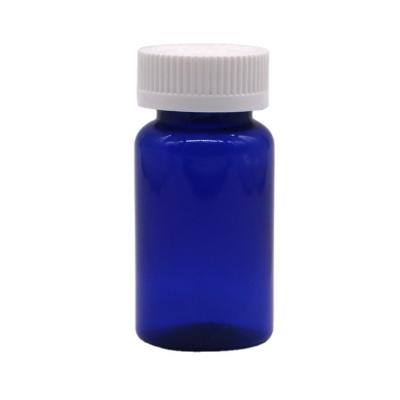 China 75ml Round Shape PET Plastic Bottle with Screw Cap and Custom Label Printing Service for sale