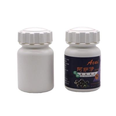 China Medicine Solid Tablet Capsule Storage 175mL PE Plastic Bottle with Gear Cover for sale