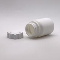 China Medicine Solid Tablet Capsule Storage 175mL PE Plastic Bottle with Gear Cover for sale