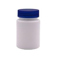 China 80ml HDPE Wide Mouth Capsule Bottle with 38mm Screw Cap and Child Resistant Safety Cap for sale