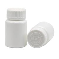 China 30ml Capacity HDPE Portable White Plastic Pill Tablet Container with Child Safety Cap for sale