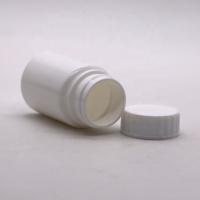 China 30ml Capacity HDPE Portable White Plastic Pill Tablet Container with Child Safety Cap for sale