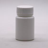China 30ml Capacity HDPE Portable White Plastic Pill Tablet Container with Child Safety Cap for sale