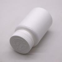 China Collar Material PE 150ml Empty Round Plastic Bottle with Child Resistant Lids for sale