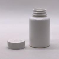 China Collar Material PE 150ml Empty Round Plastic Bottle with Child Resistant Lids for sale