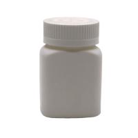 China 80ml HDPE Square Bottle with 38mm Screw Cap and Kid Safety Cap Custom Color for sale