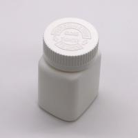 China 80ml HDPE Square Bottle with 38mm Screw Cap and Kid Safety Cap Custom Color for sale